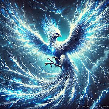 "Phoenix Fantasy Art | Voltage Ascendancy" Sticker for Sale by ...