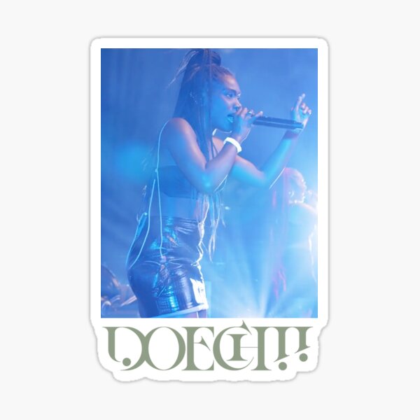 "Electrifying Vibes-Doechii" Sticker for Sale by chamgunat | Redbubble