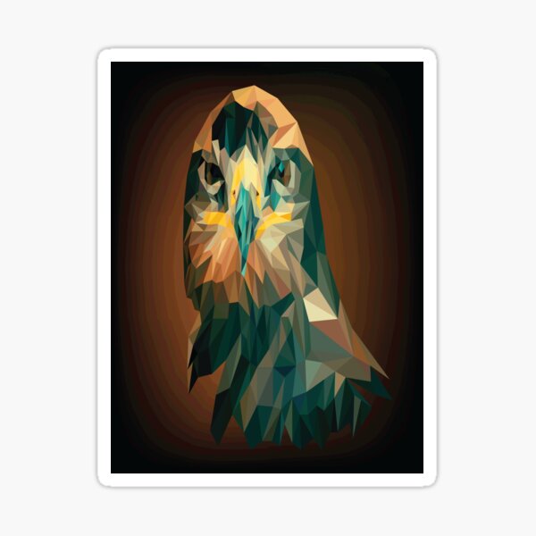 "HAWK Pop Art" Sticker by BruceALMIGHTY | Redbubble