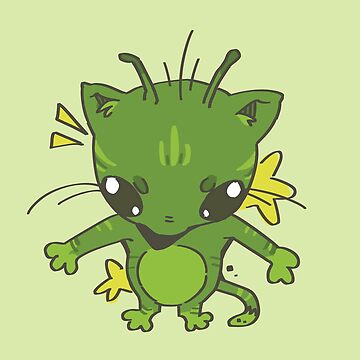 "green alien cat meme" Sticker by Yukytauwu | Redbubble
