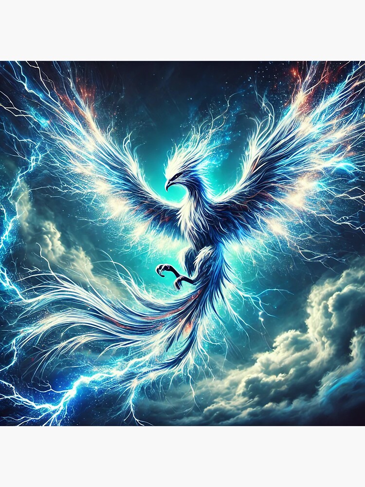 "Phoenix Fantasy Art | Voltage Ascendancy" Sticker for Sale by ...