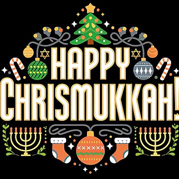 "Happy Chrismukkah! Double Holiday Delight!" Greeting Card for Sale by ...