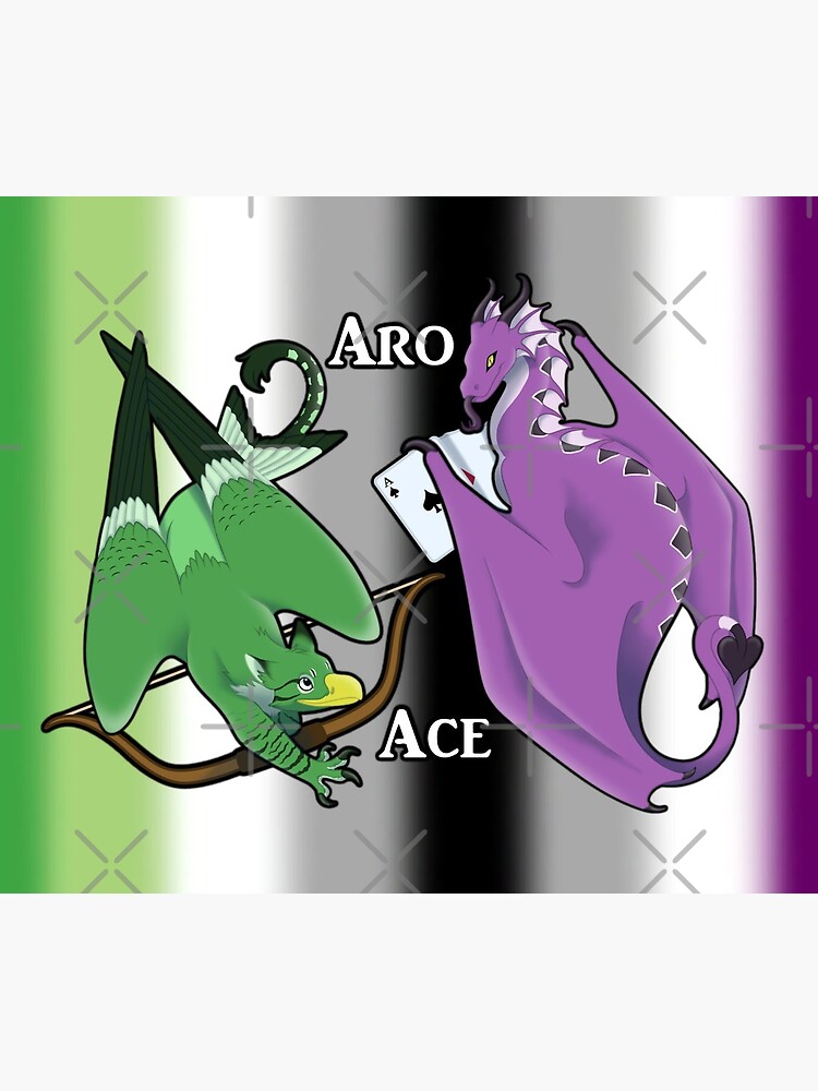 "Aro/Ace Dragon & Gryphon" Travel Coffee Mug for Sale by TheGryphon | Redbubble
