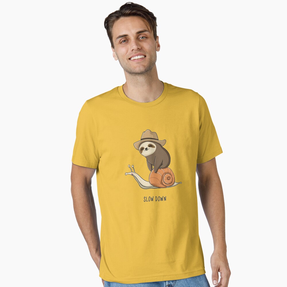 "sloth riding snail cowboy " Sticker for Sale by bukajart | Redbubble