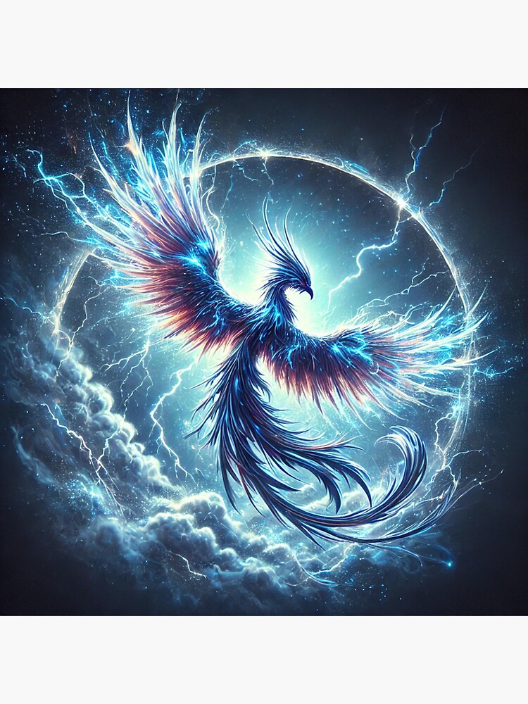 "Phoenix Fantasy Art | Voltage Ascendancy" Sticker for Sale by ...