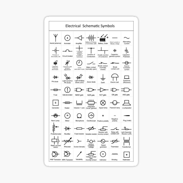 Electrical Circuit Symbols Chart