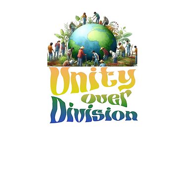"Unity over Division - Earth Justice" Sticker for Sale by YngDemMcCo ...