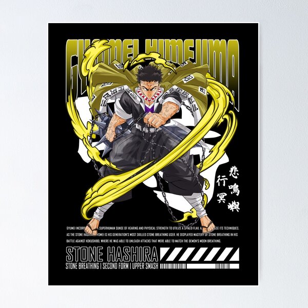 "STONE HASHIRA" Poster for Sale by lkthegreat1 | Redbubble
