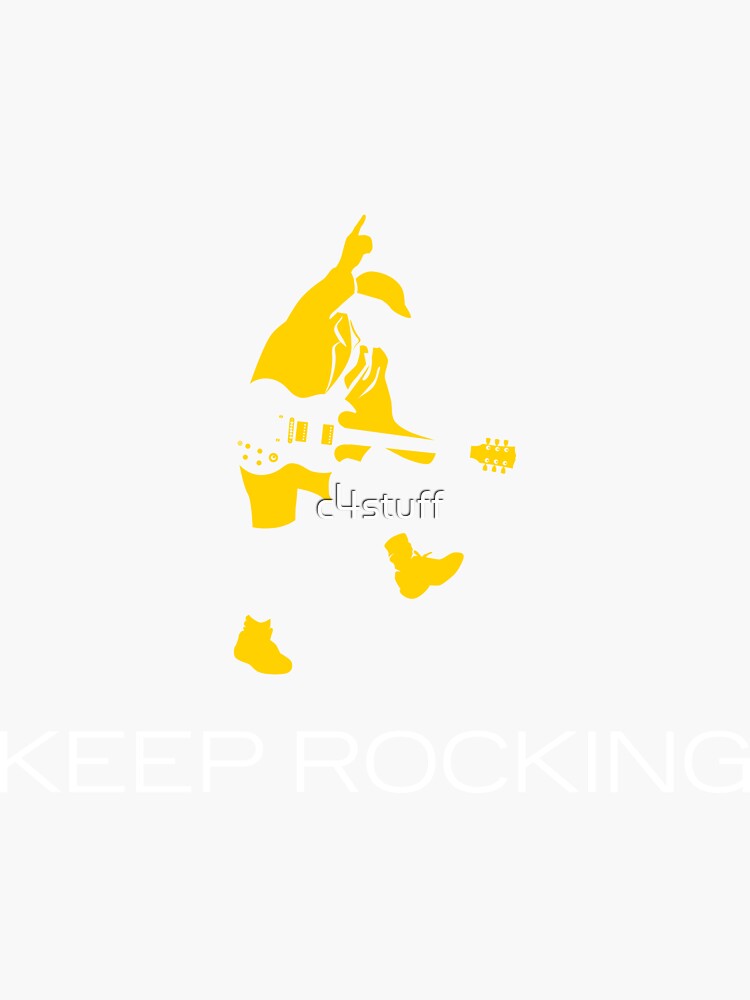 "Keep Rocking" Sticker for Sale by c4stuff | Redbubble