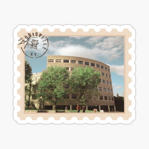 "Newman Library Vintage Stamp Sticker | Virginia Tech " Sticker for ...