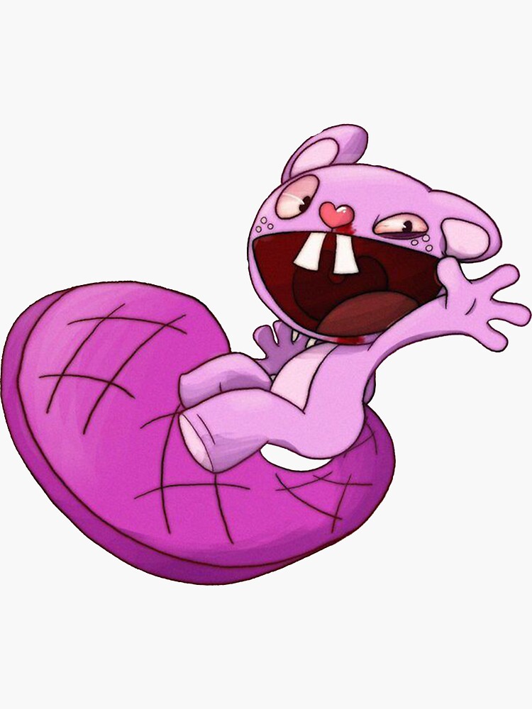 "Toothy - Happy Tree Friends" Sticker for Sale by Iopi-art | Redbubble