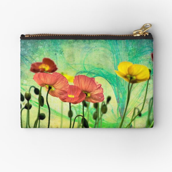"Poppy" Zipper Pouch for Sale by LudaNayvelt | Redbubble