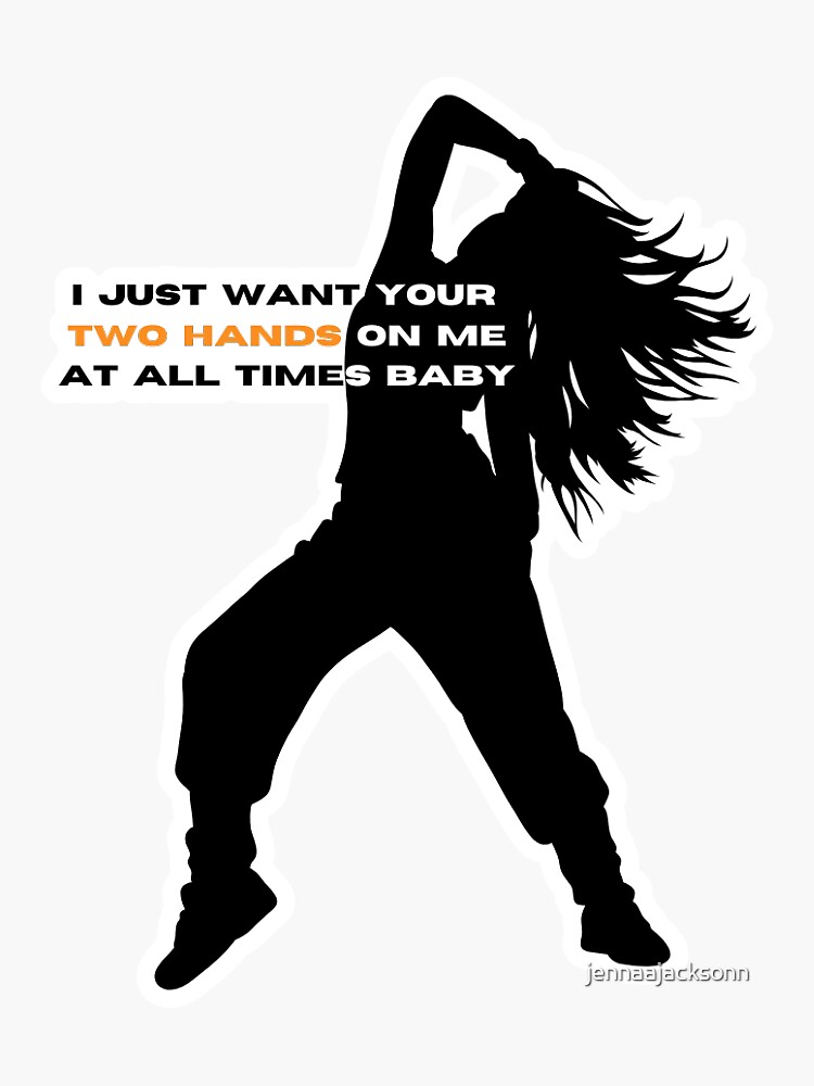 "Two Hands - Tate McRae" Sticker for Sale by jennaajacksonn | Redbubble