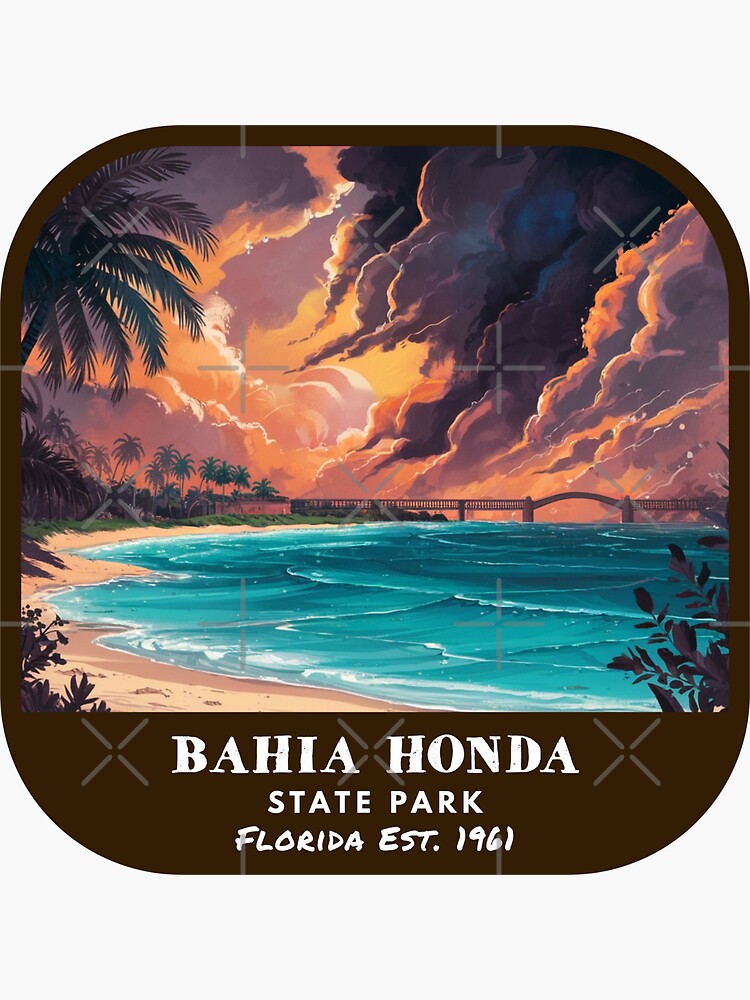 "Vintage Bahia Honda State Park (Florida State Park)" Sticker for Sale ...