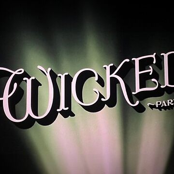 "Wicked Title Screen Sticker" Sticker for Sale by silsketches | Redbubble