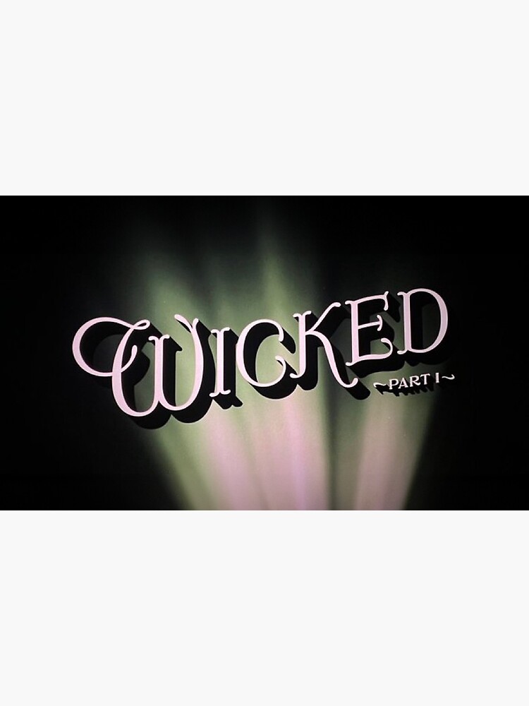 "Wicked Title Screen Sticker" Sticker for Sale by silsketches | Redbubble