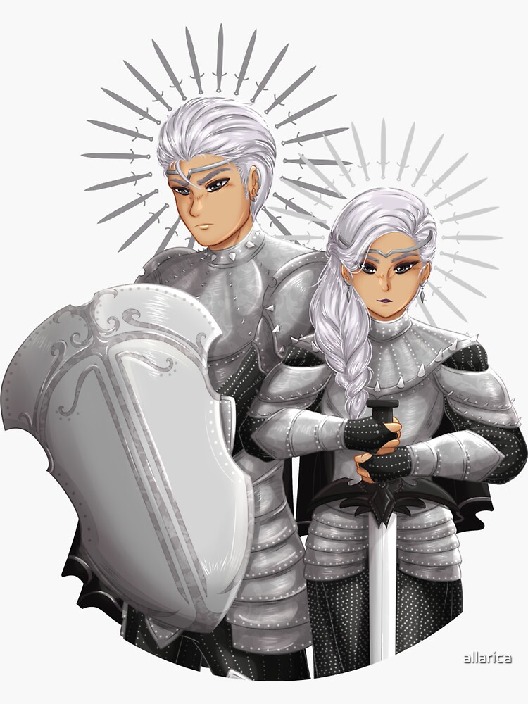 "Ptolemus and Evangeline Samos" Sticker by allarica | Redbubble