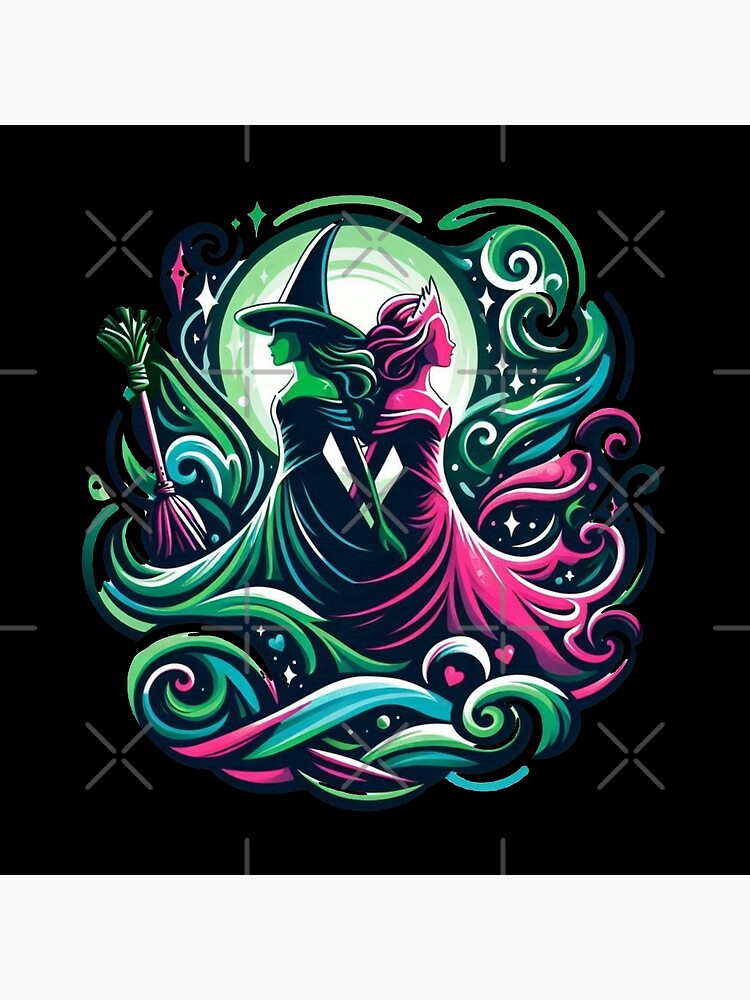 "Elphaba & Glinda Wicked the Musical" Art Board Print for Sale by ...