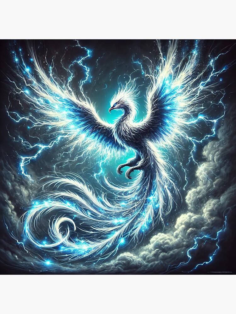 "Phoenix Fantasy Art | Voltage Ascendancy" Sticker for Sale by ...