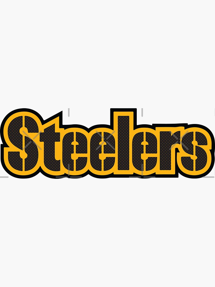 "Pittsburgh Steelers Wordmark" Sticker for Sale by LiferArtDesign ...