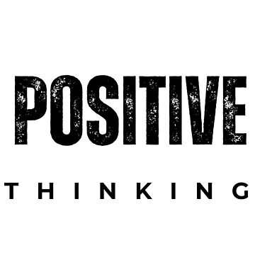 "positive thinking" Sticker for Sale by Abedrai91 | Redbubble