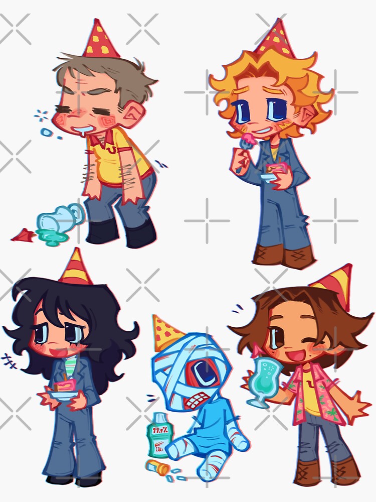 "tulpar crew mouthwashing" Sticker for Sale by thestinkiest | Redbubble