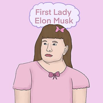 "First Lady Elon Musk " Sticker for Sale by WrensDgtDesigns | Redbubble