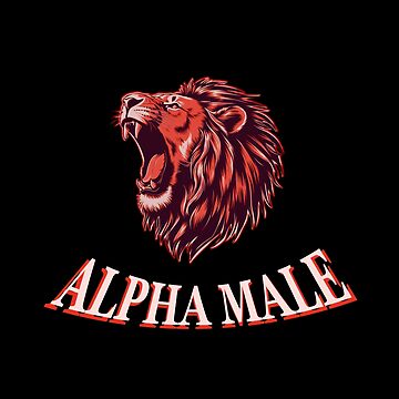 "Alpha Male Lion" Sticker for Sale by GetRockerz | Redbubble