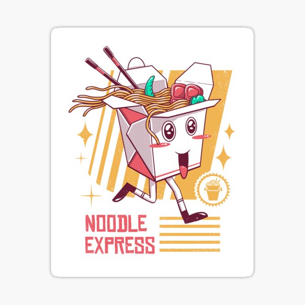 "Noodle Express" Sticker for Sale by vincenttrinidad | Redbubble