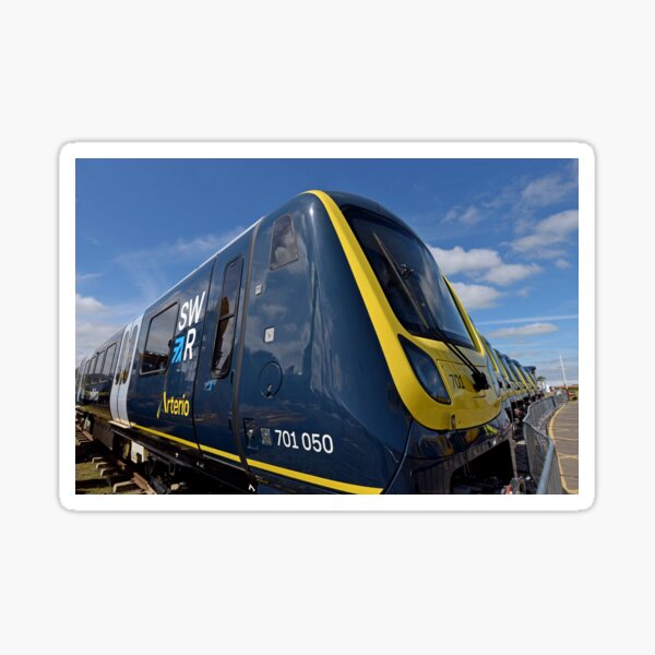 "SWR South Western Railway Arterio Class 701 train" Sticker for Sale by Scenebyrail | Redbubble