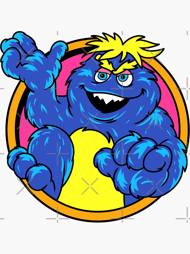 "PTT 1980 Mr. Munch Replica" Sticker for Sale by retropizzacat | Redbubble