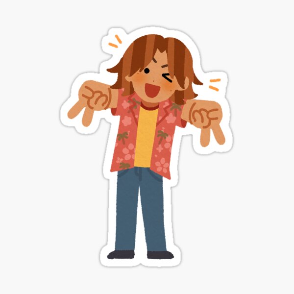 "Daisuke" Sticker for Sale by MuseMelody | Redbubble