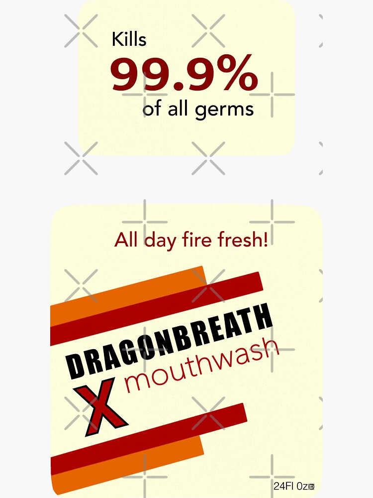 "Dragonbreath mouthwash label - Mouthwashing - Tulpa Crew collection ...