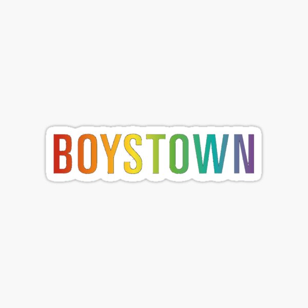 "Boystown Chicago Gay Pride Shirt - Boystown Chicago LGBT " Sticker for ...