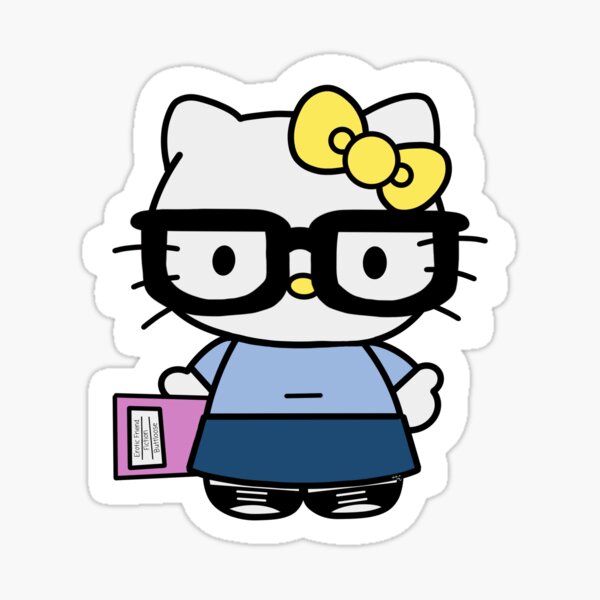 Hello Kitty Nerd Face Hello Kitty Nerd Merch & Gifts For Sale