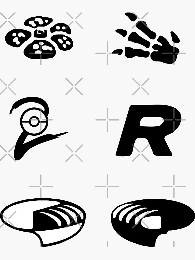 "Original Series TCG Set Symbols (Transparent)" Sticker for Sale by ...