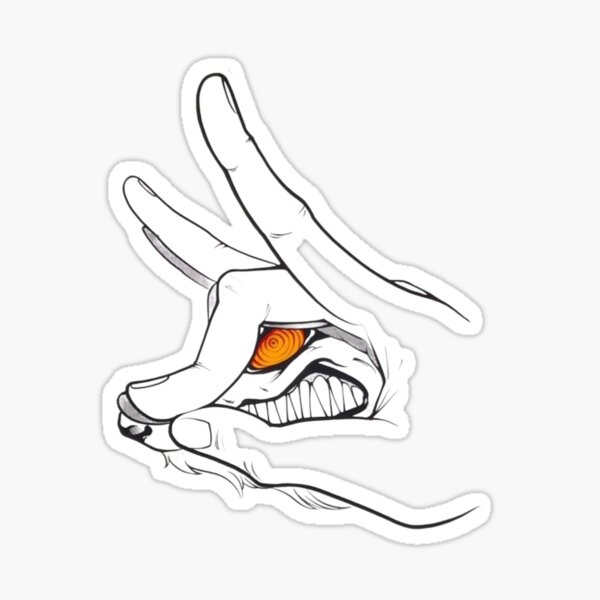 "Copy of kon hand sign" Sticker for Sale by splindo | Redbubble