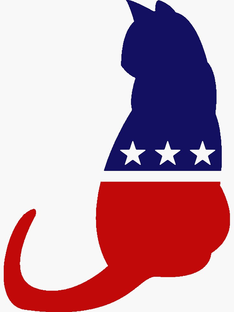"Political Logo - Cat" Sticker for Sale by Shannon Smith | Redbubble