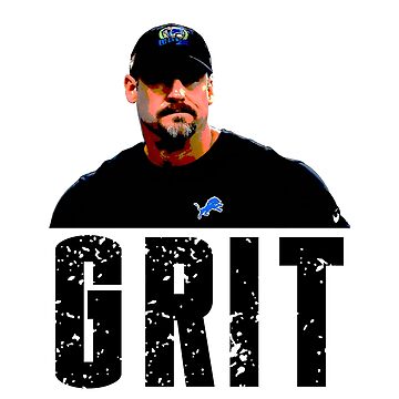 "Dan Campbell "GRIT" Art - Detroit Lions Head Coach Tribute" Sticker ...