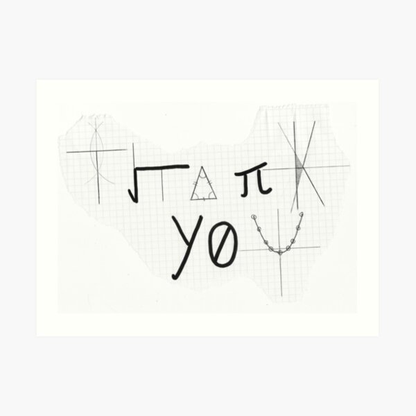 "Mathematical Thank You Card" Art Print for Sale by lizzymercury ...