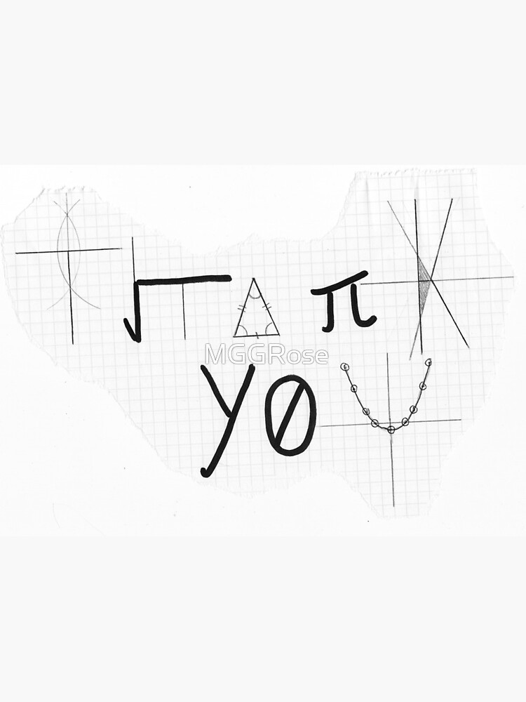 "Mathematical Thank You Card" Metal Print for Sale by lizzymercury ...