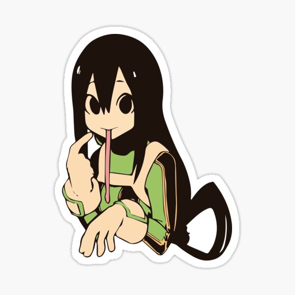 "tsuyu asui " Sticker by AnimaTrish | Redbubble