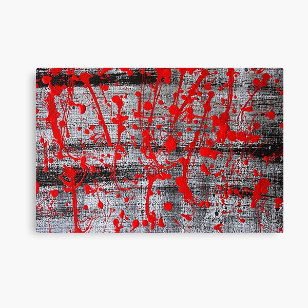 Blood Splatter Canvas Prints | Redbubble