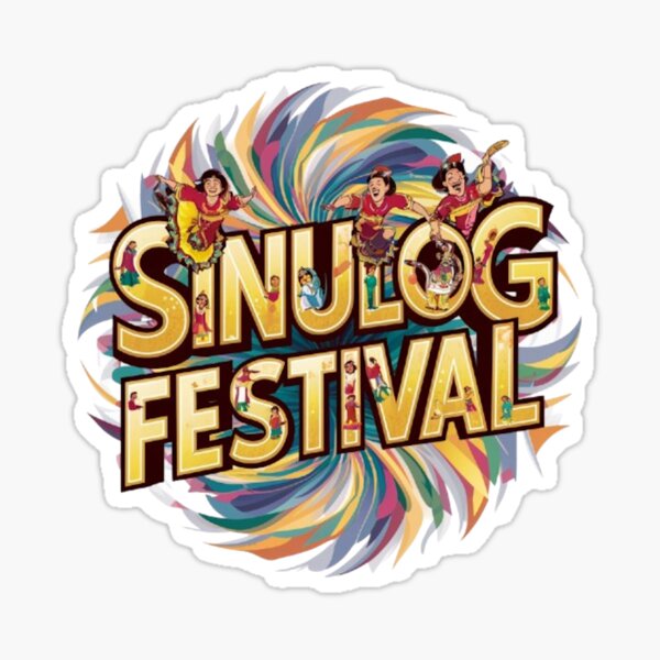 "SINULOG FESTIVAL" Sticker for Sale by likbatonboot | Redbubble