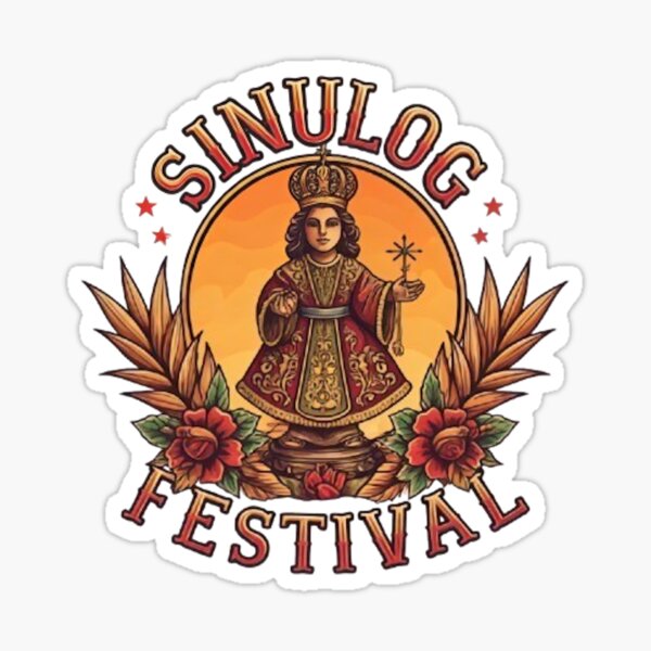 "SINULOG FESTIVAL" Sticker for Sale by likbatonboot | Redbubble