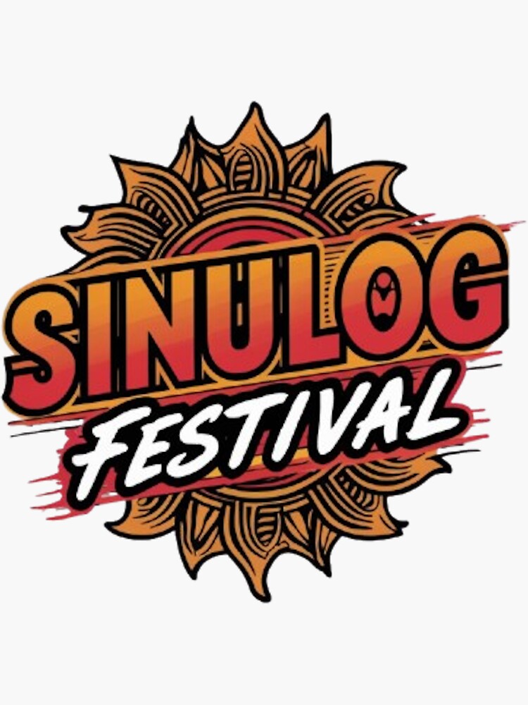 "SINULOG FESTIVAL" Sticker for Sale by likbatonboot | Redbubble