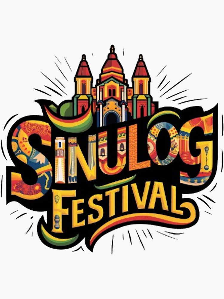 "SINULOG FESTIVAL" Sticker for Sale by likbatonboot | Redbubble