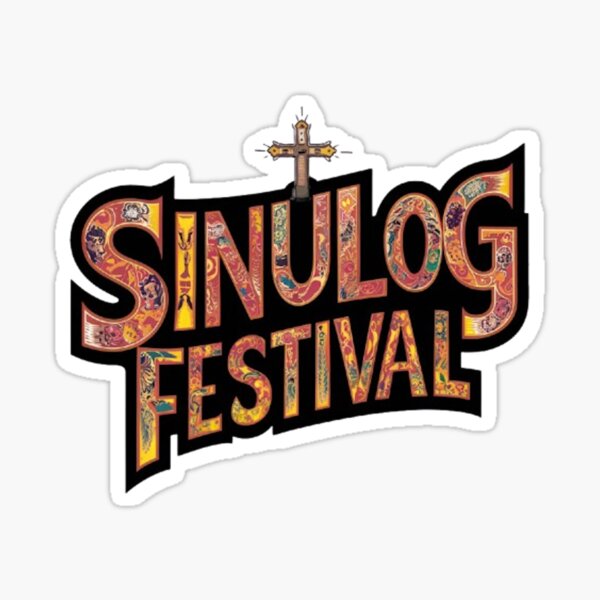 "SINULOG FESTIVAL" Sticker for Sale by likbatonboot | Redbubble