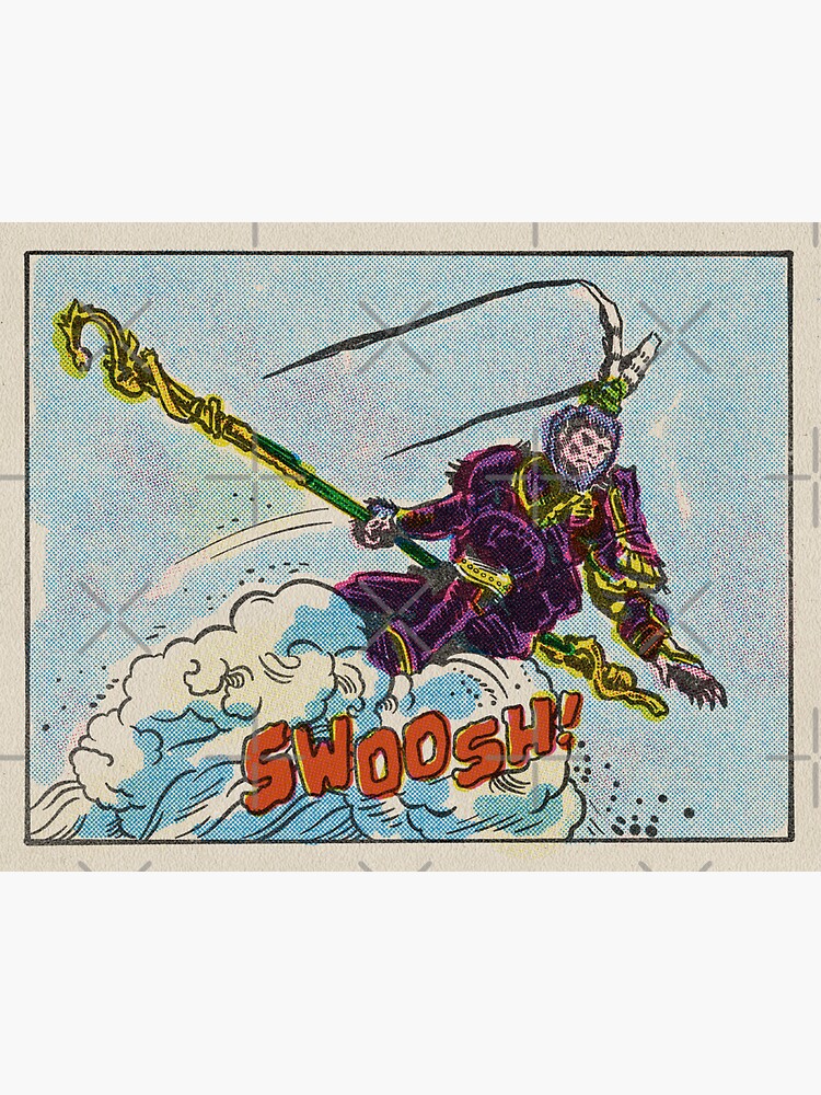 ""Swoosh!" comic book panel fan art" Sticker for Sale by MarkScicluna ...