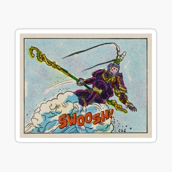 ""Swoosh!" comic book panel fan art" Sticker for Sale by MarkScicluna ...